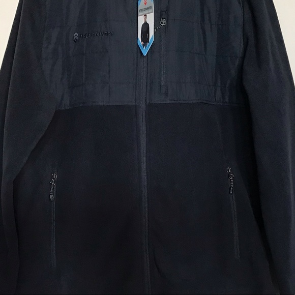 Free Country | Jackets & Coats | New Free Country Overlay Fleece Full ...